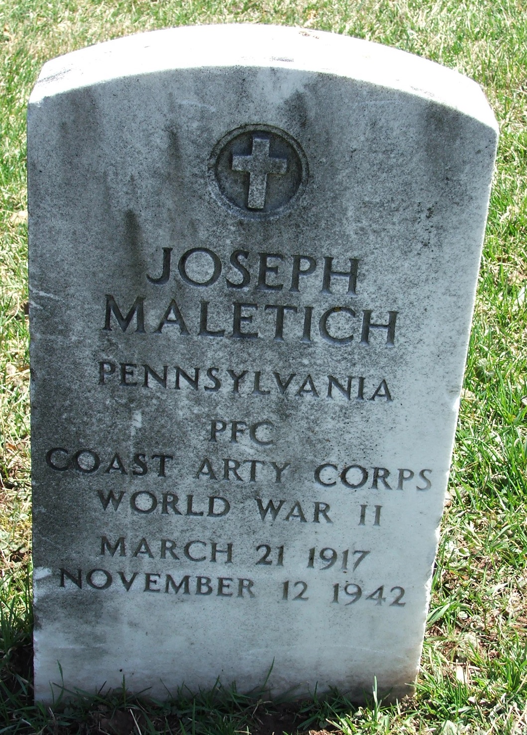 World War II – Joseph Maletich – Died in Service – Lykens Valley ...