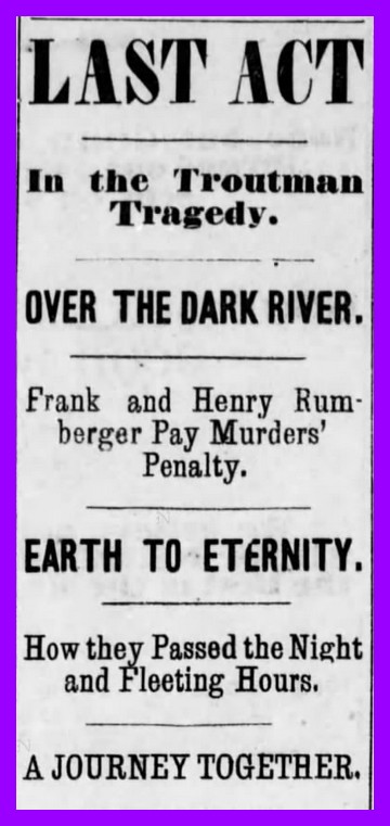 The Murder of Daniel Troutman, 1880 (6) – Lykens Valley: History ...