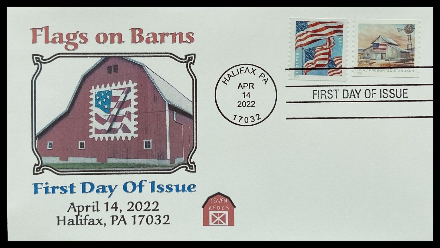 Halifax – Flags on Barns Stamp, 2022 – Lykens Valley: History & Genealogy