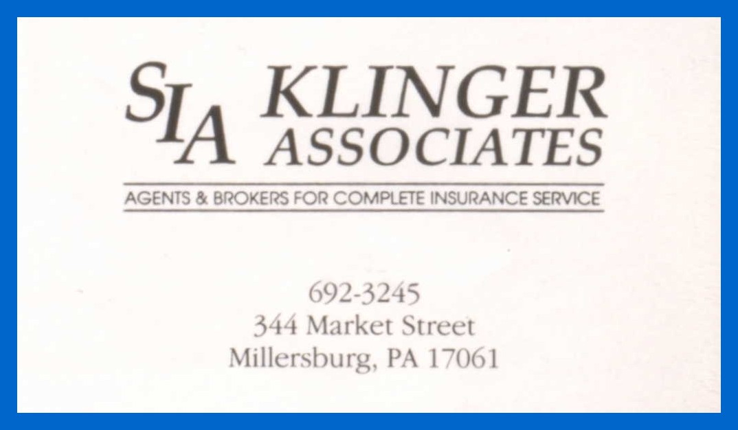 Millersburg – Klinger Associates, 1996 – Lykens Valley: History & Genealogy